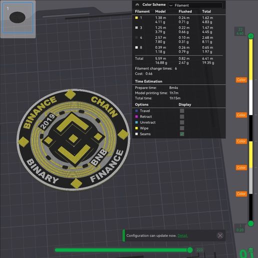 STL file BNB/Binance 3D Logo Magnet/Sticker 🪙 ・3D printer design to ...