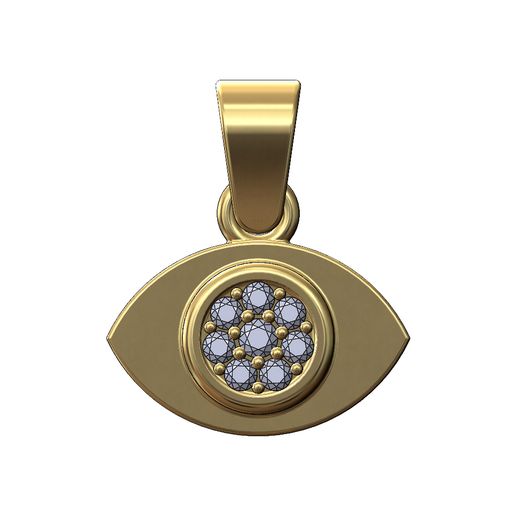 eye print locket