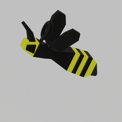 🐝 A knight rides a bee and fights a wasp・ STL File for ・Cults
