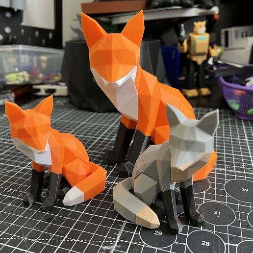 3D printed 🦊Low Poly Fox Puzzle • made with BambuLab P1P・Cults