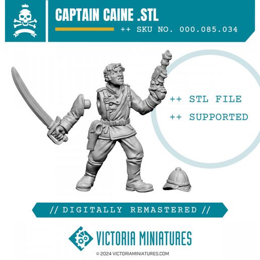 🎲 Captain Caine・ 3D File for 3D printing・Cults