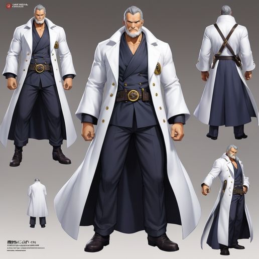 🐒 MONKEY D.GARP・Fichier OBJ pour Impression 3D・Cults