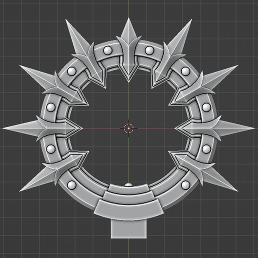 😇 Spiked Iron Halo・Free STL File for 3D printing・Cults