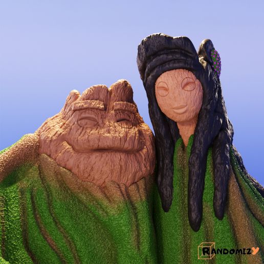 🌋 Uku & Lele (Lava) (Fanart)・Free 3D File for 3D printing・Cults