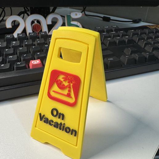Free 3MF file On Vacation Sign 🏠 ・Model to download and 3D print・Cults