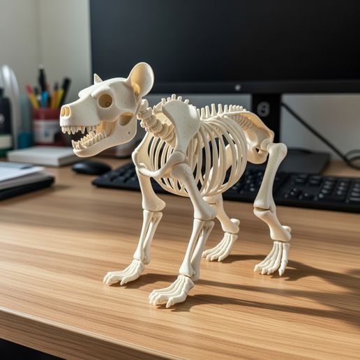 🐻 Bear Skeleton (3D Print Ready)・ STL File for 3D printing・Cults