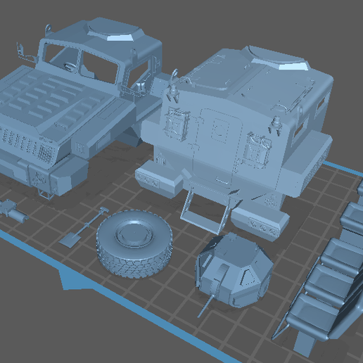 🪖 Marauder Tank Fully Printable Model・ STL File for 3D printing・Cults