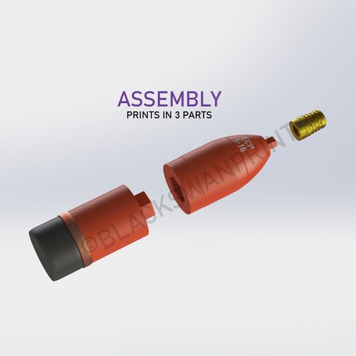 🔫 WW1 French 75mm Mle 1897 Shrapnel Cannon Shell・ 3D File for 3D ...