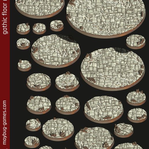 3D file Base_GothicFloor_A_ROV 🎲 ・3D print design to download・Cults