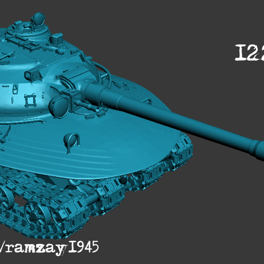 🪖 Object 279 1:100・ 3D File for 3D printing・Cults