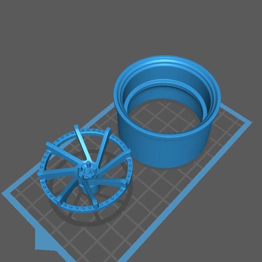 OBJ file Twisted style rim 👽 ・3D printing model to download・Cults