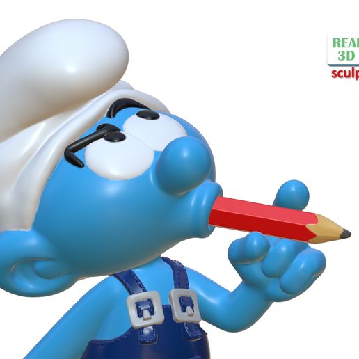 🎨 The Smurfs 3D Model - Handy Smurf fan art printable model・ 3D File ...