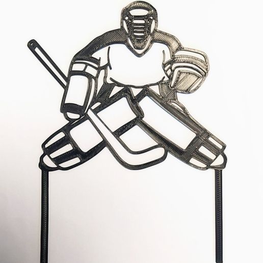 🏒 Hockey goalie cake topper・ STL File for 3D printing・Cults