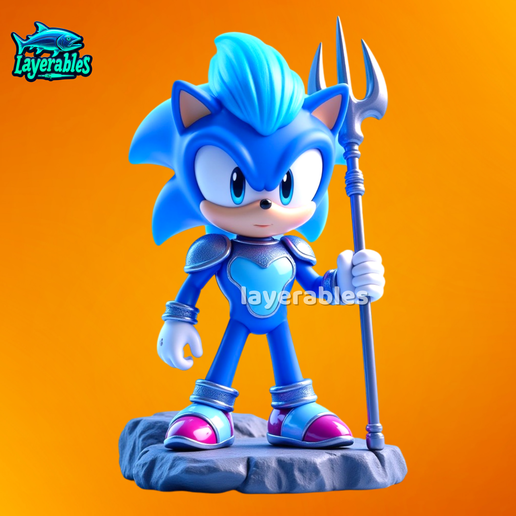 Archivo STL Knight Sonic 3D Printer Model - STL File - Medieval Sonic ...