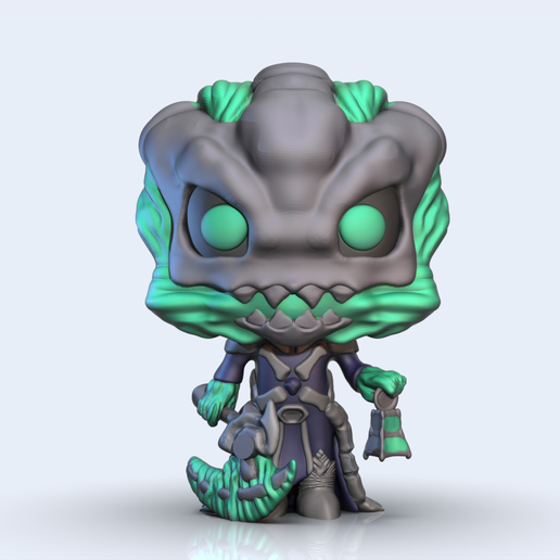 STL file THRESH (LEAGUE OF LEGENDS) VERSIÓN FUNKO POP 👾 ・Model to ...