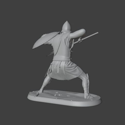 🏛️ Greek Hoplite Warrior STL - Ancient Sparta Miniature for 3D Printing ...