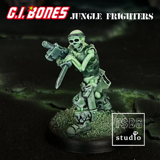 🆓 G.I. Bones Jungle Frighters Free Sergeant・Free STL File for 3D ...