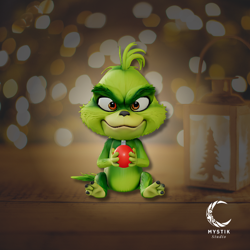 🎄 Grinch Chibi - The most adorable Grinch of Christmas!・ STL File for ...