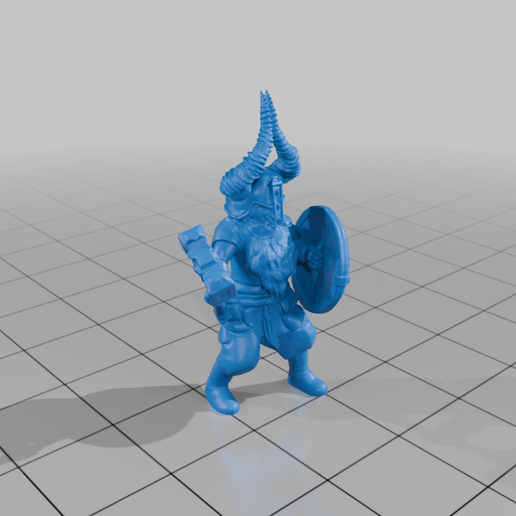 🛡️ Shield Dwarf (DND / TTRPG)・Free 3D File for ・Cults