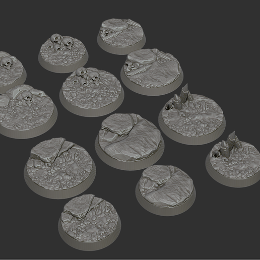 STL file random skull normal base miniature 💀 ・3D printing design to ...