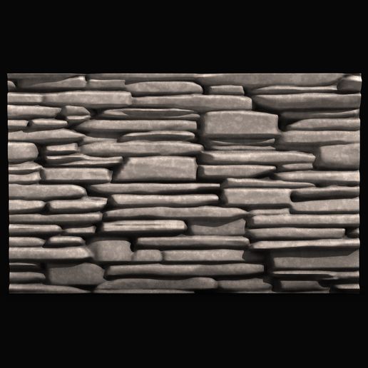 STL file Stone Wall 54 🗿 ・3D printable model to download・Cults