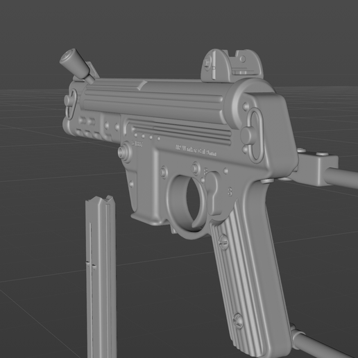 OBJ file German MPK submachine gun 🔫 ・Model to download and 3D print・Cults