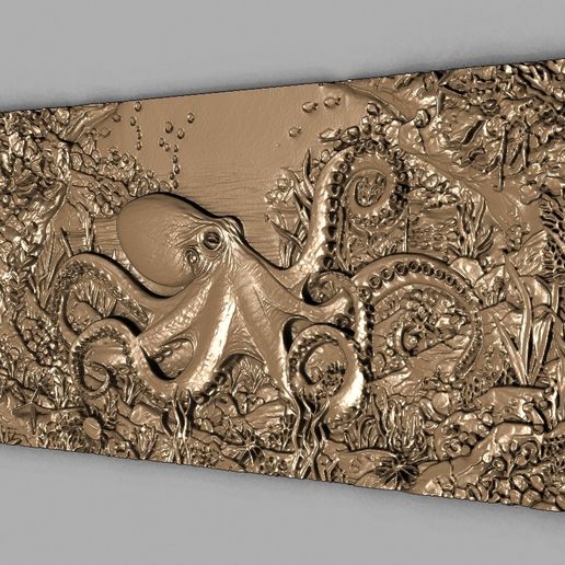 🐙 Octopus CNC・ STL File for 3D printing・Cults