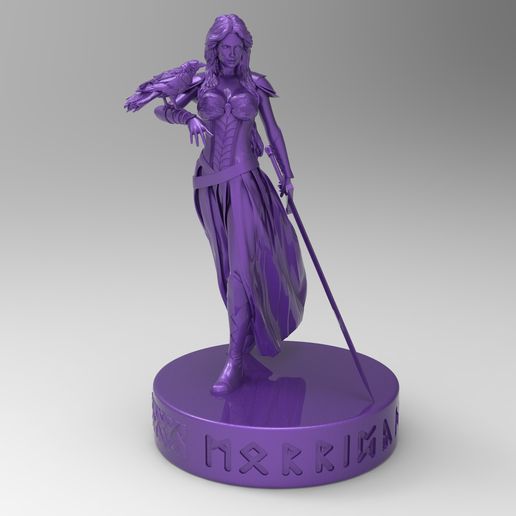 🎨 MORRIGAN CELTIC GODDESS STL V2・ STL File for 3D printing・Cults
