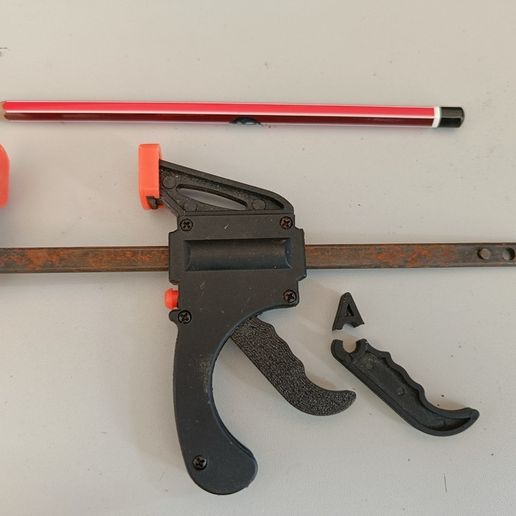 Free 3D file 100mm (4inch) quick clamp trigger 🗜️ ・3D printing template ...