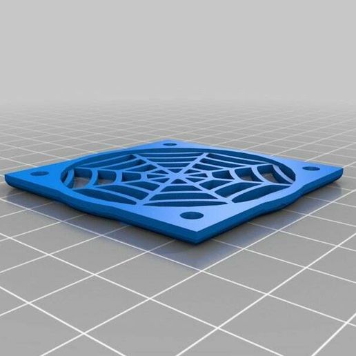 Download free STL file Fan Grill 50mm Spiderman • 3D printing object ・ Cults