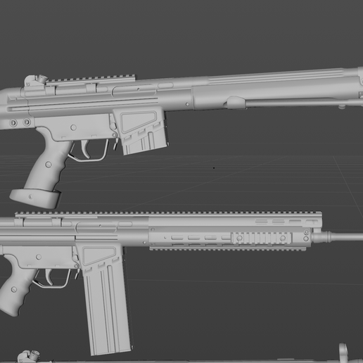 OBJ file German HK G3 rifle 🗺️ ・3D printer design to download・Cults