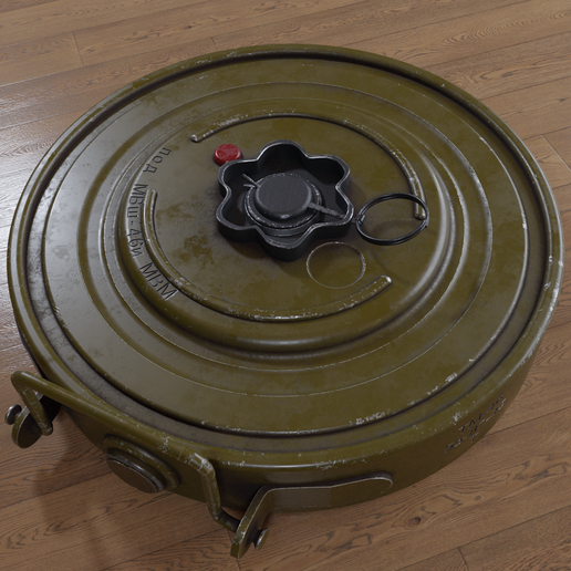 🔫 TM-46 Land Mine ( Prop-Mine ) 1/1 Scale・ STL File for 3D printing・Cults