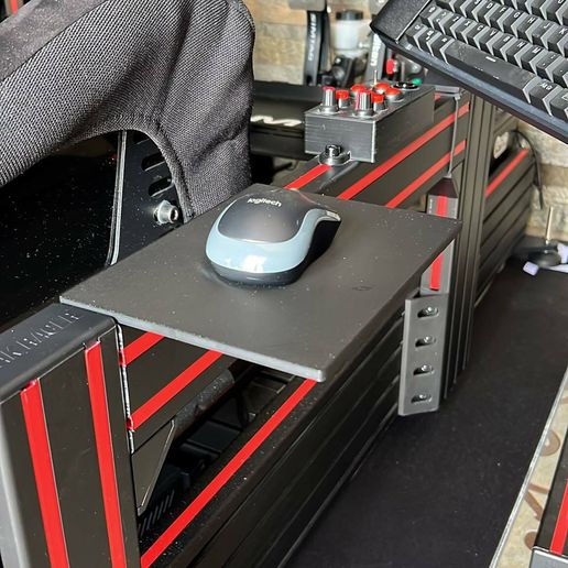 🐁 Porta Mouse Sim Racing Mouse Holder Profile 40mm・ STL File for ・Cults