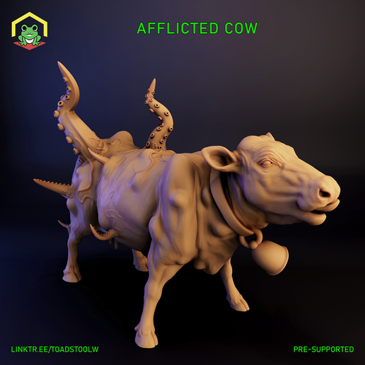 🐄 Afflicted cow - Daisy - Phandelver・Free STL File for 3D printing・Cults