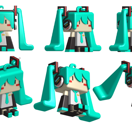 🎨 Hatsune Miku Figure 3D Model・ STL File for ・Cults