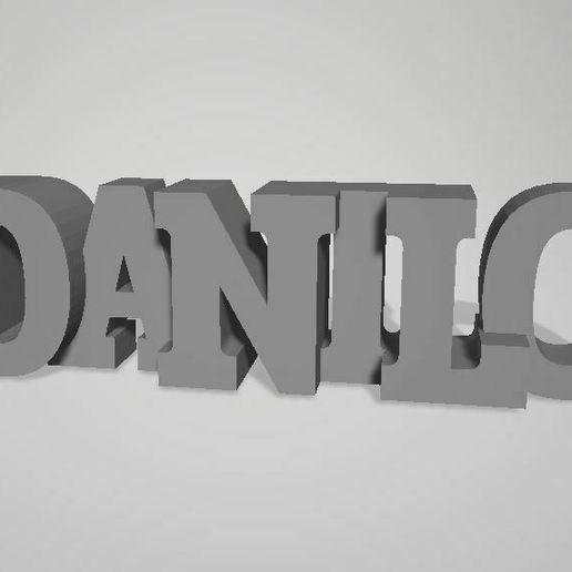 Free STL file Name Danilo 🎨 ・3D print design to download・Cults