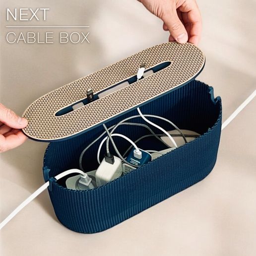 🪺 NEST | Cable box・Archivo STL para Impresión 3D・Cults