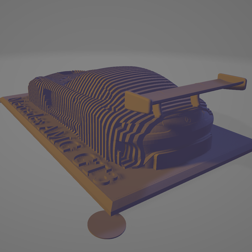 STL file Mercedes AMG GT3 EVO Layered Model - 3D Printable Car Design 🚗 (3MF)・Design to download ...