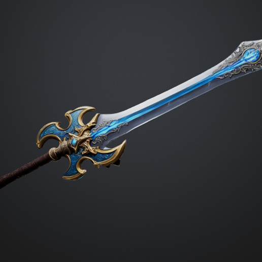 🗡️ Rpg Magical Sword・ STL File for 3D printing・Cults