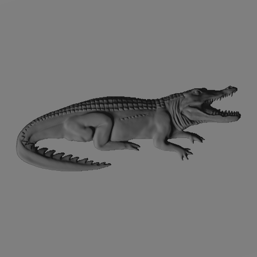 STL file Crocodile stl cnc design 🐊 ・3D printing model to download・Cults