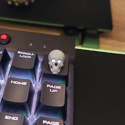 💀 Skull Keycap・Free STL File for 3D printing・Cults