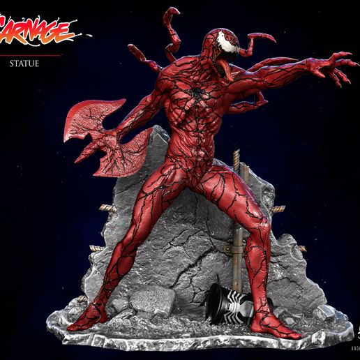 👽 Carnage・ STL File for 3D printing・Cults