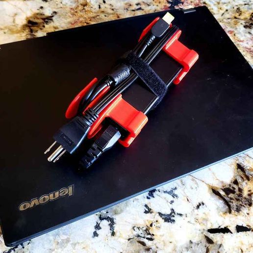 Free STL file Lenovo power adapter cable wrap ends 🔌 (STEP)・Object to ...