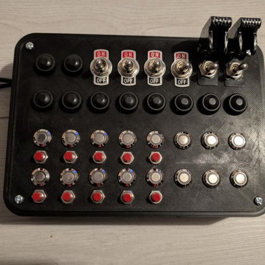 📦 42 Button Box Sim Racing ETS2 ATS・ STL File for 3D printing・Cults