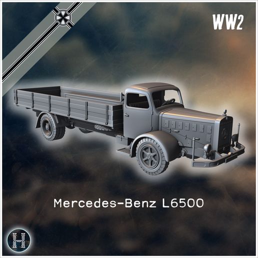 🚚 Mercedes-Benz L6500 heavy truck - Germany Eastern Western Front ...