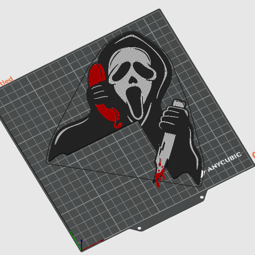 🚪 Scream Ghostface Door Corner Decoration – Horror-Themed 3D Print・ STL ...