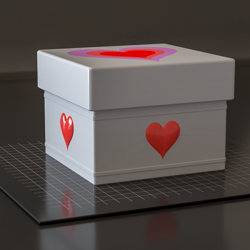 STL file VALENTINE'S DAY BOX Print In Place 📦 (3MF)・3D printer design ...
