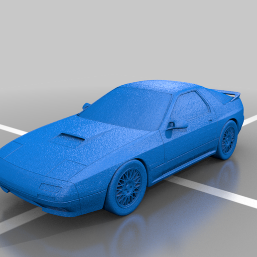 🚗 Mazda RX-7 FC Turbo・Free STL File for ・Cults