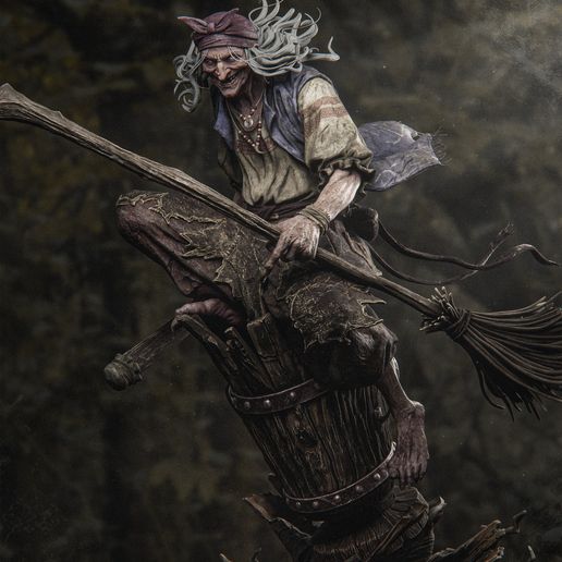 👤 Baba Yaga 3D Print・ 3D File for 3D printing・Cults