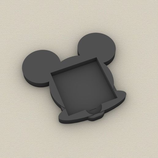 🐁 Post-It, Sticky Note Holder mouse head - 3MF pre-painted , STL・ STL ...